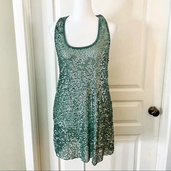 h.i.p. | Dresses | 32 Hip Sequin Racer Back Mini Dress | Poshmark